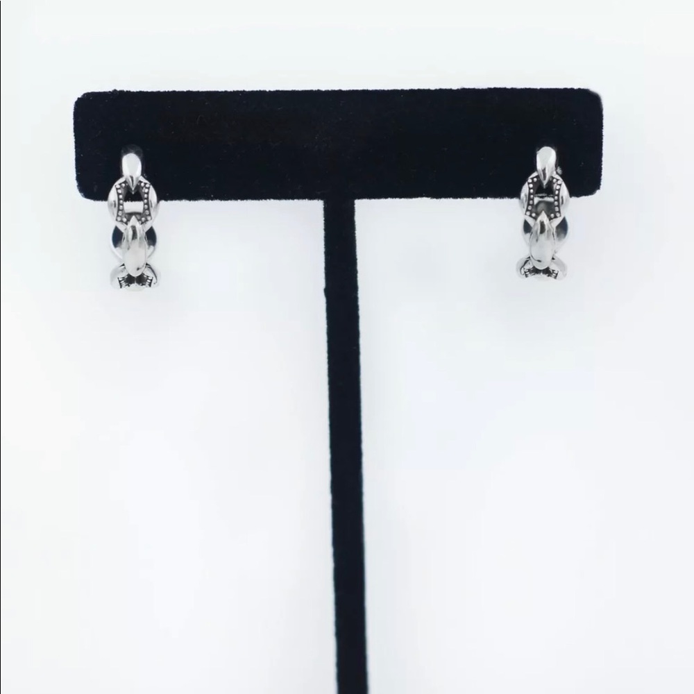 Tacori The 925 18k Curve Link Small Hoop Earrings - Gem